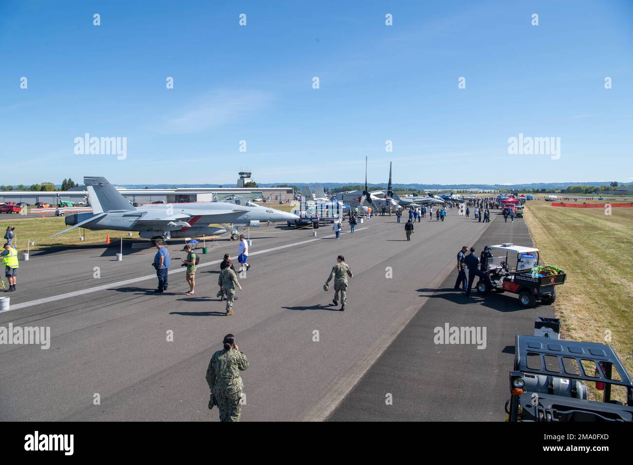 220522-N-EV253-1039 HILLSBORO, Ore. (May 22, 2022) – Visitors interact ...