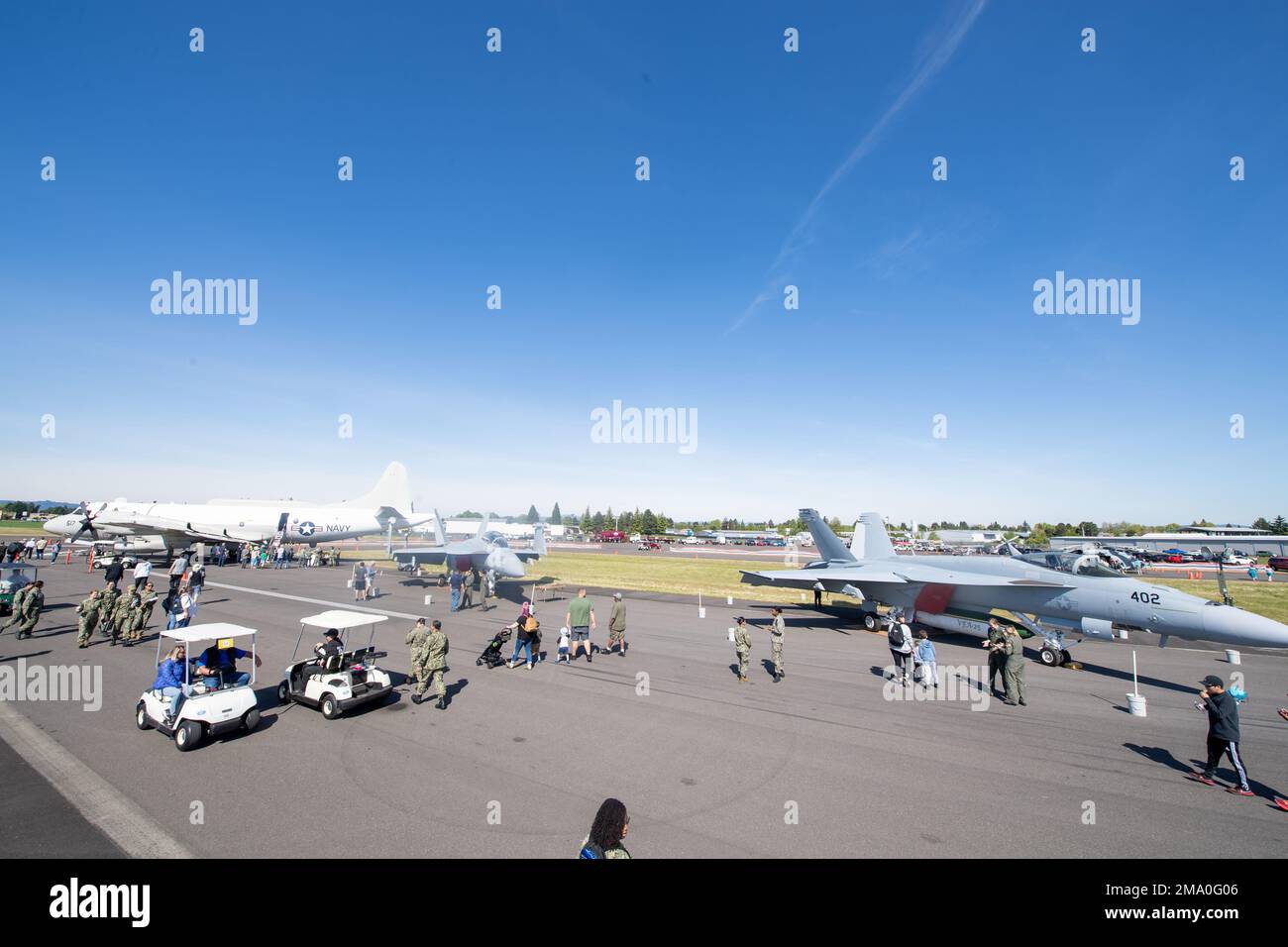 220522-N-EV253-1031HILLSBORO, Ore. (May 22, 2022) – Visitors interact ...