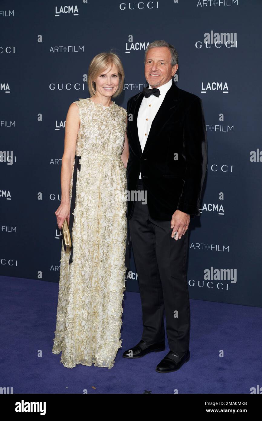 Willow Bay and Robert Iger, from left, arrive at the LACMA Art+Film ...