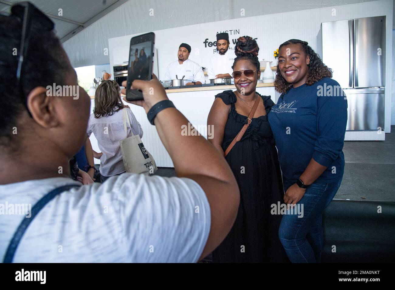 Chef Tiffany Derry is seen during the Austin Food & Wine Festival on ...