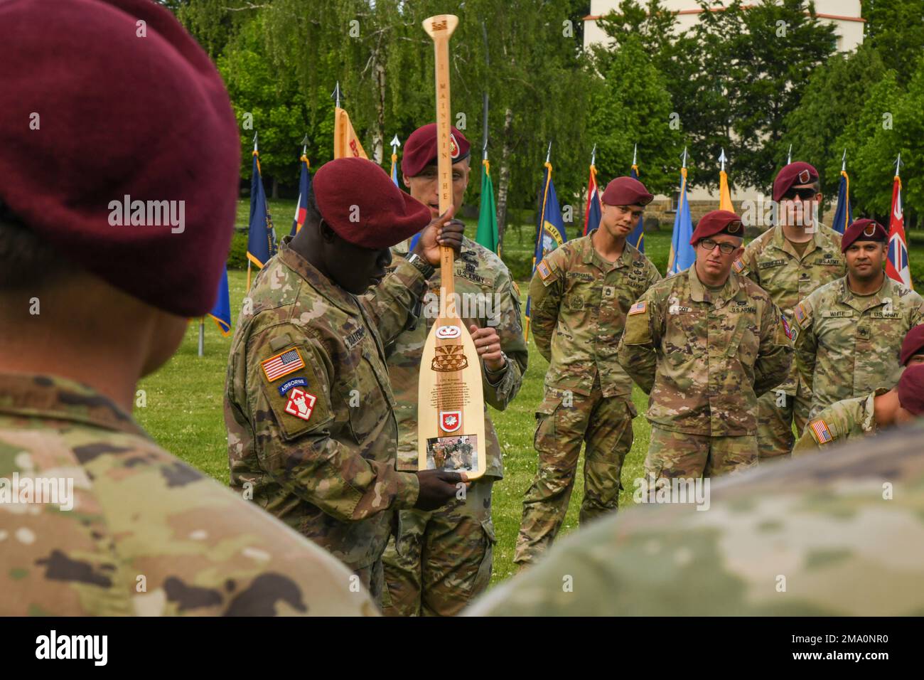 U.S. Army Lt. Col. Kwame O. Boateng, commander of the 307th Airborne ...