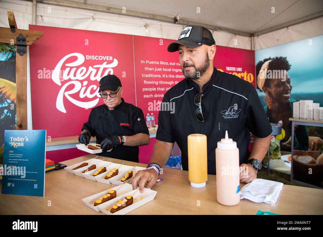 Chef Mario Pagan is seen during the Austin Food & Wine Festival on ...