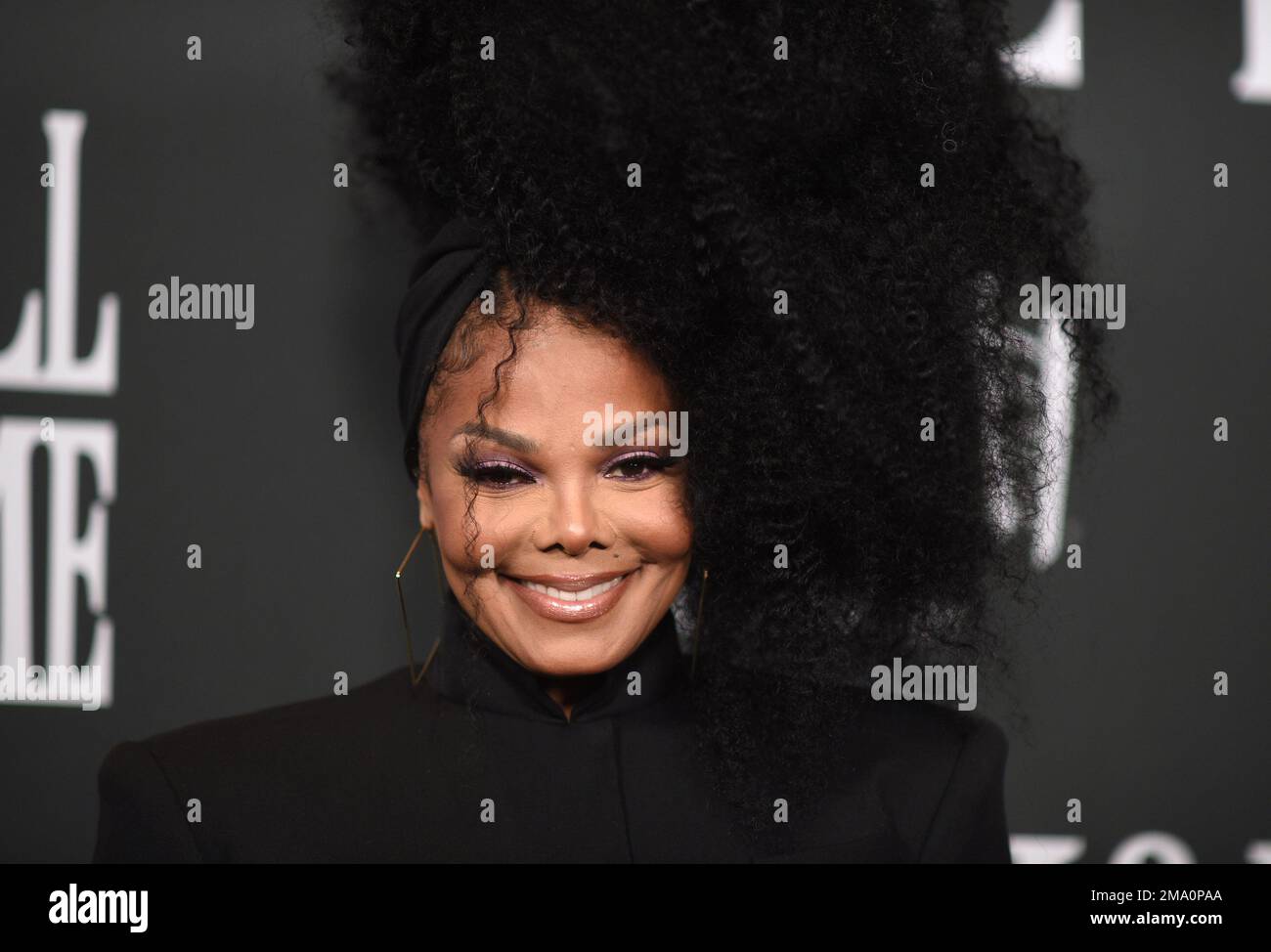 Janet Jackson poses in the press room during the Rock & Roll Hall of ...