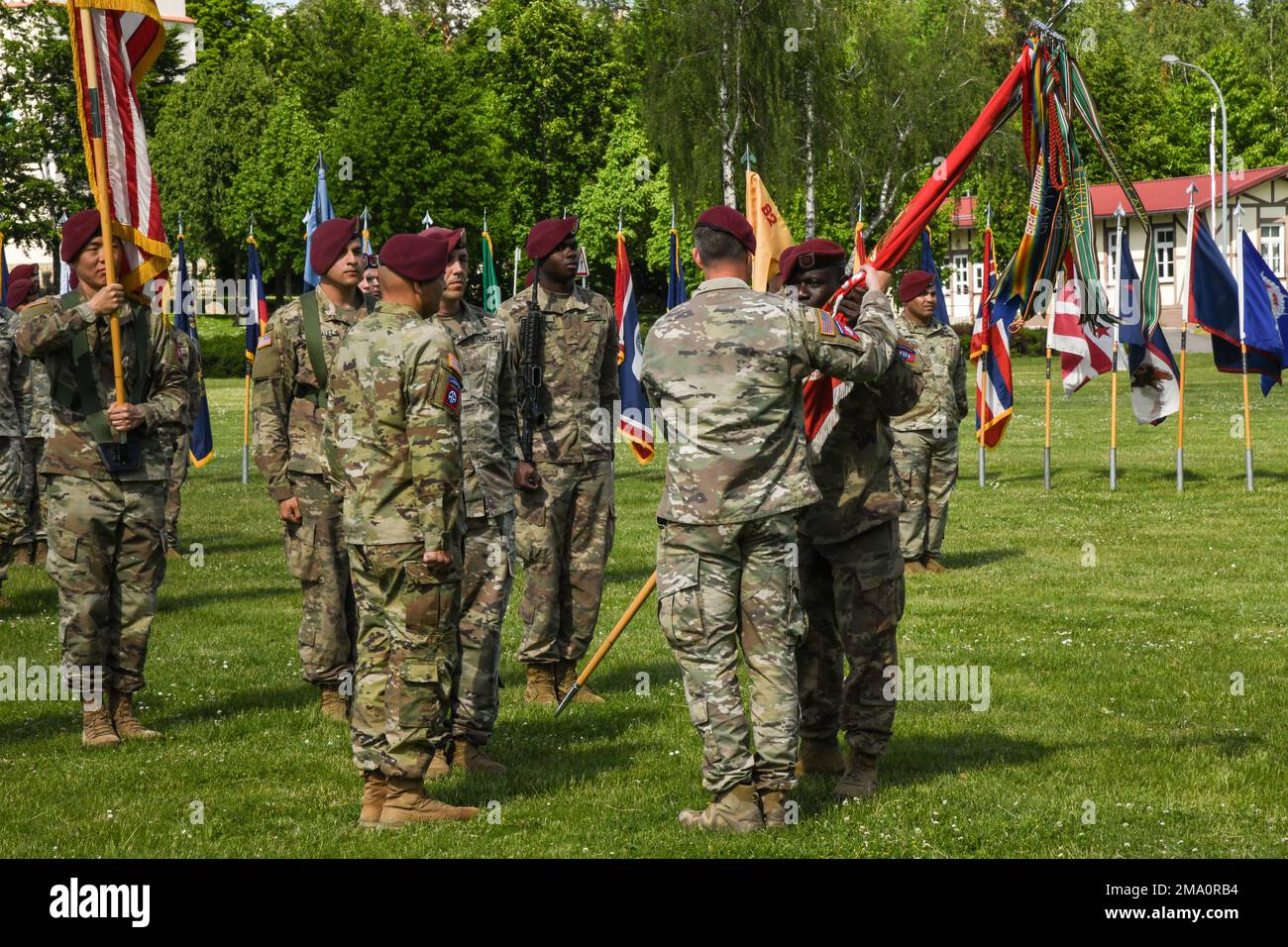 U.S. Army Lt. Col. Kwame O. Boateng, commander of the 307th Airborne ...