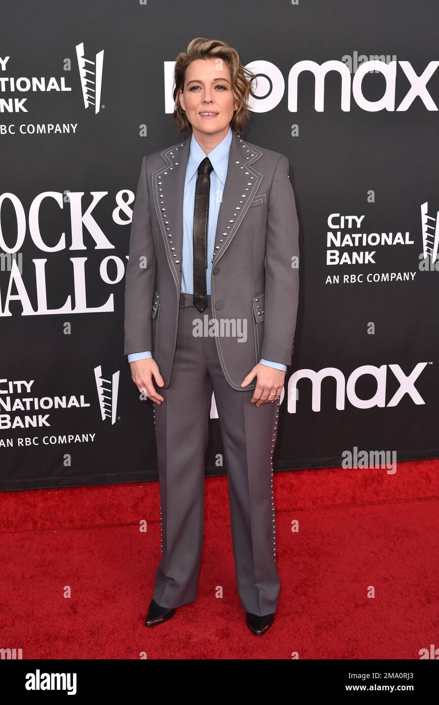 Brandi Carlile arrives at the Rock & Roll Hall of Fame Induction ...