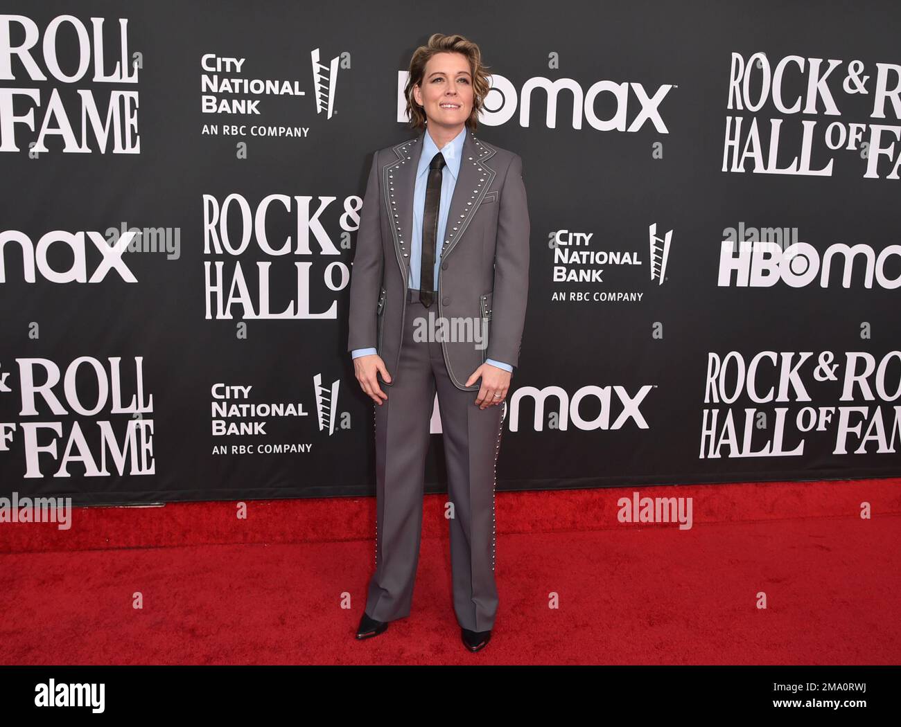 Brandi Carlile arrives at the Rock & Roll Hall of Fame Induction ...