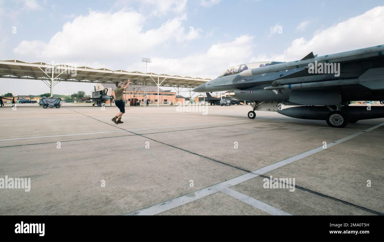 The 149th Fighter Wing's 182nd Fighter Squadron hosted a large force ...