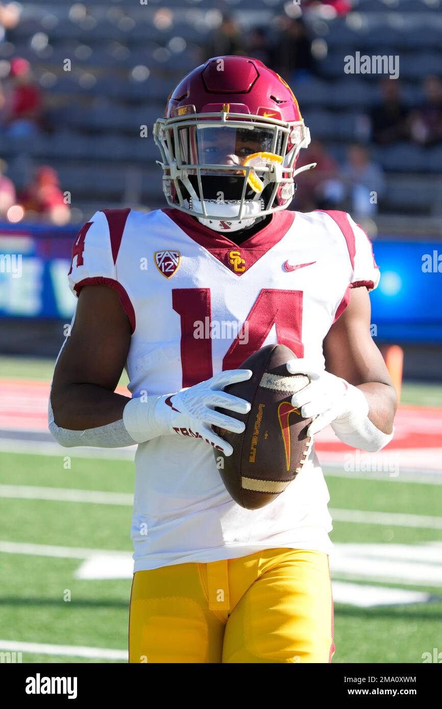 Southern California running back Raleek Brown (14) in the first half ...
