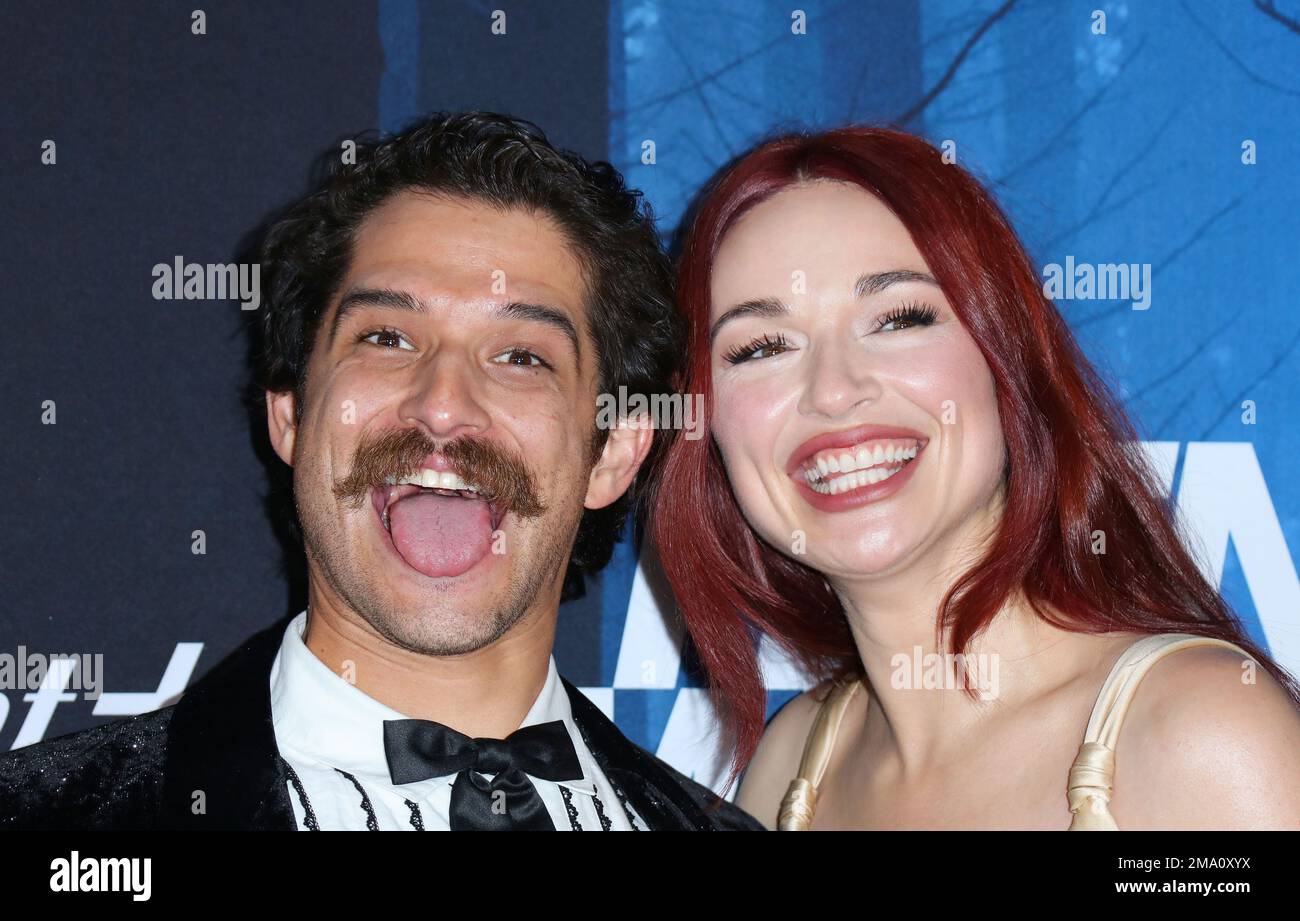 Crystal Reed, Tyler Posey arrives at The Los Angeles red carpet ...
