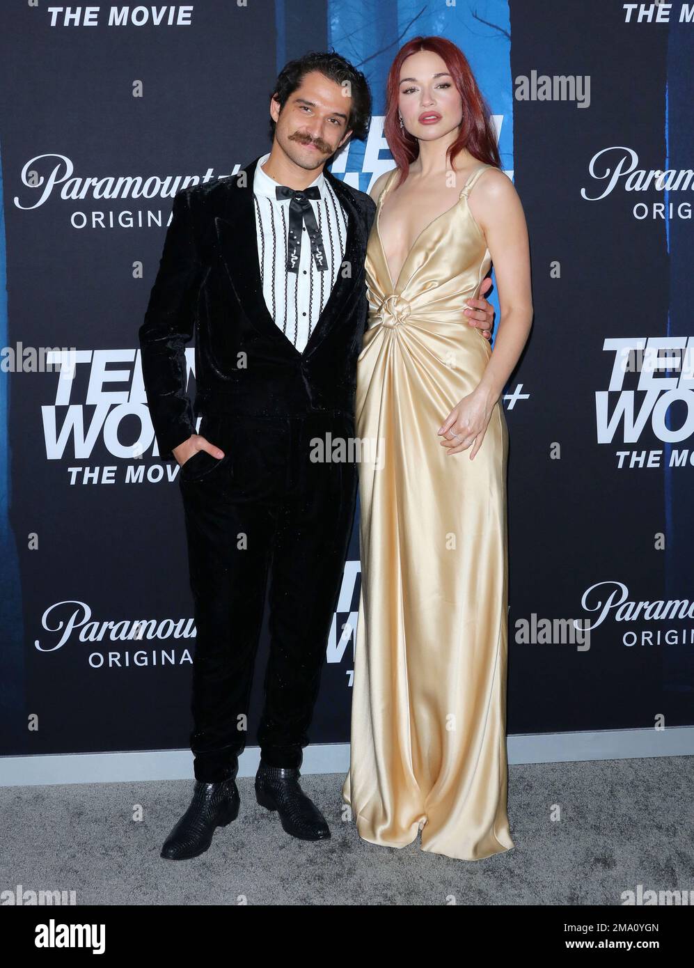 Crystal Reed, Tyler Posey arrives at The Los Angeles red carpet premiere for TEEN WOLF: THE ...