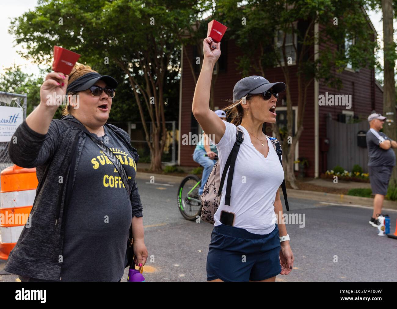 Bystanders cheer on race participants during the 15th Annual Marine ...