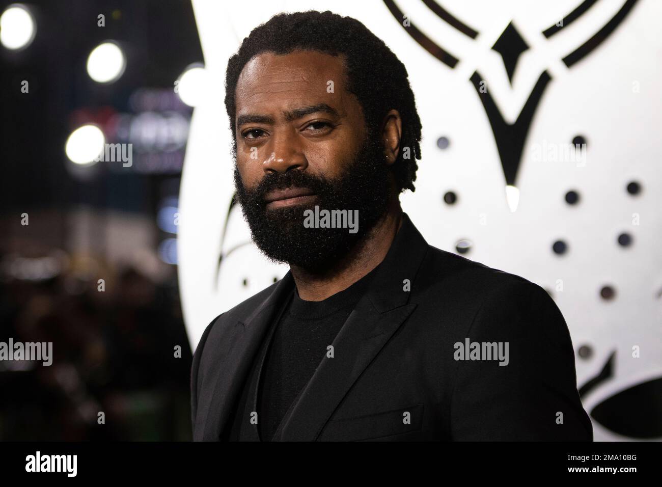 Nicholas Pinnock poses for photographers upon arrival for the premiere ...