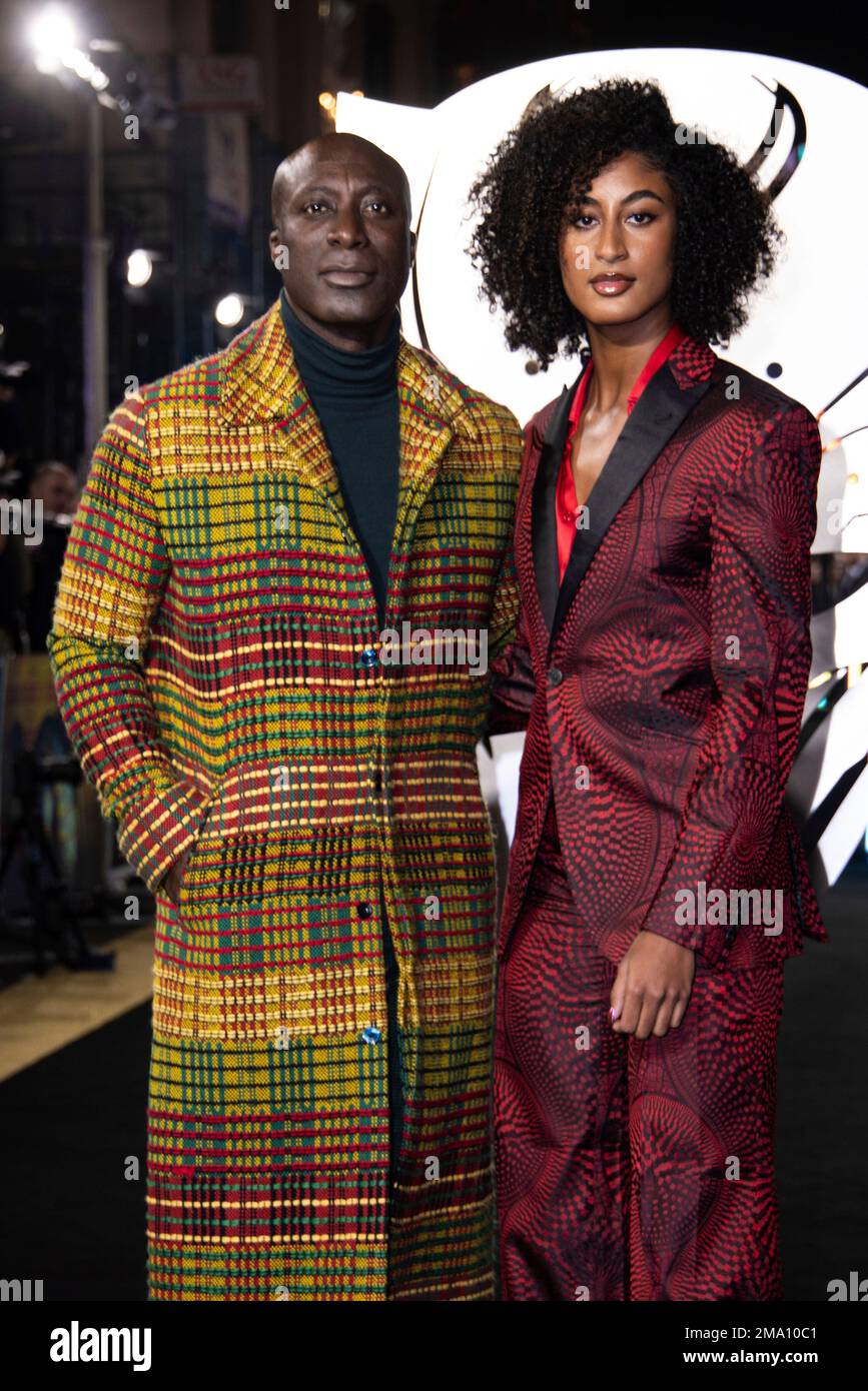 Ozwald Boateng and Emilia Boateng pose for photographers upon arrival ...