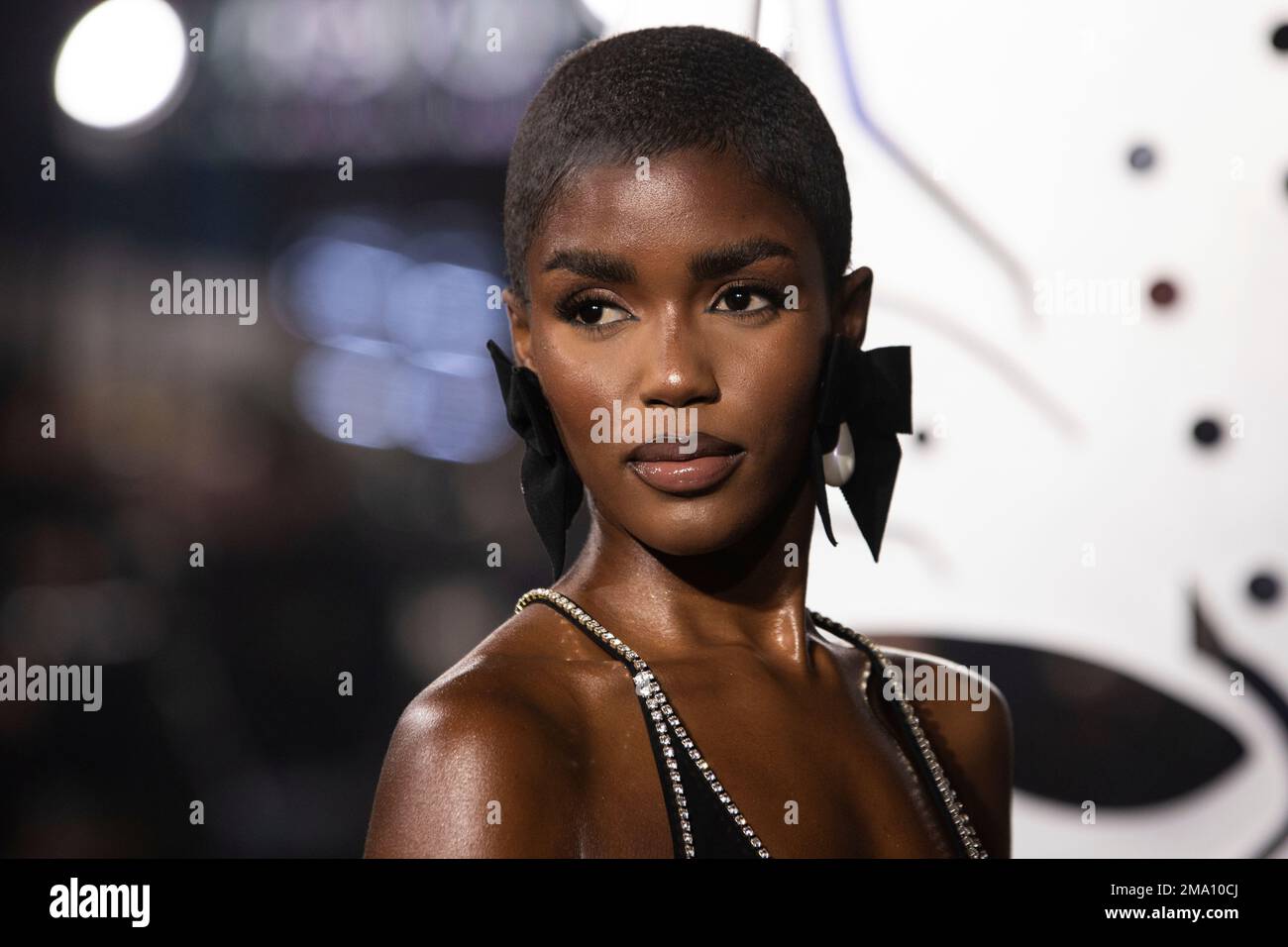 Eva Apio poses for photographers upon arrival for the premiere of the ...