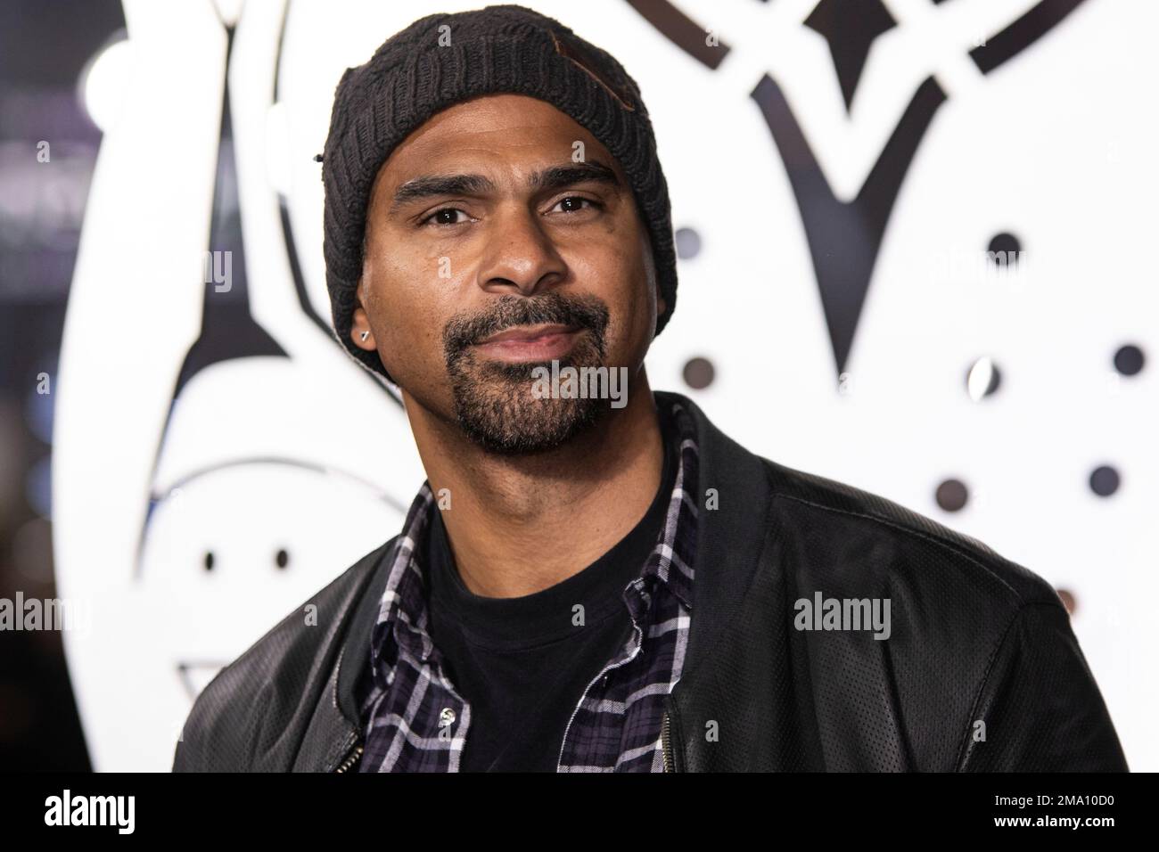David Haye poses for photographers upon arrival for the premiere of the ...