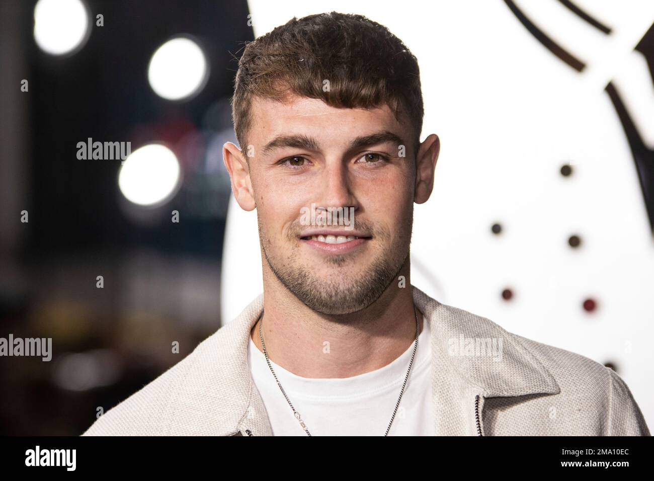 Andrew Le Page poses for photographers upon arrival for the premiere of ...