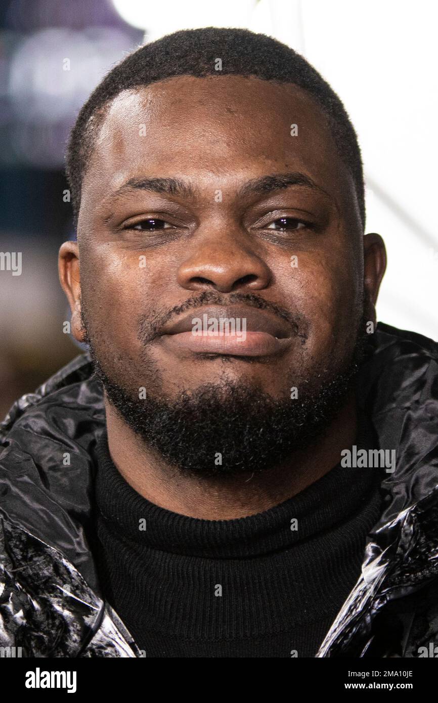 David Whitely aka Sideman poses for photographers upon arrival for the ...