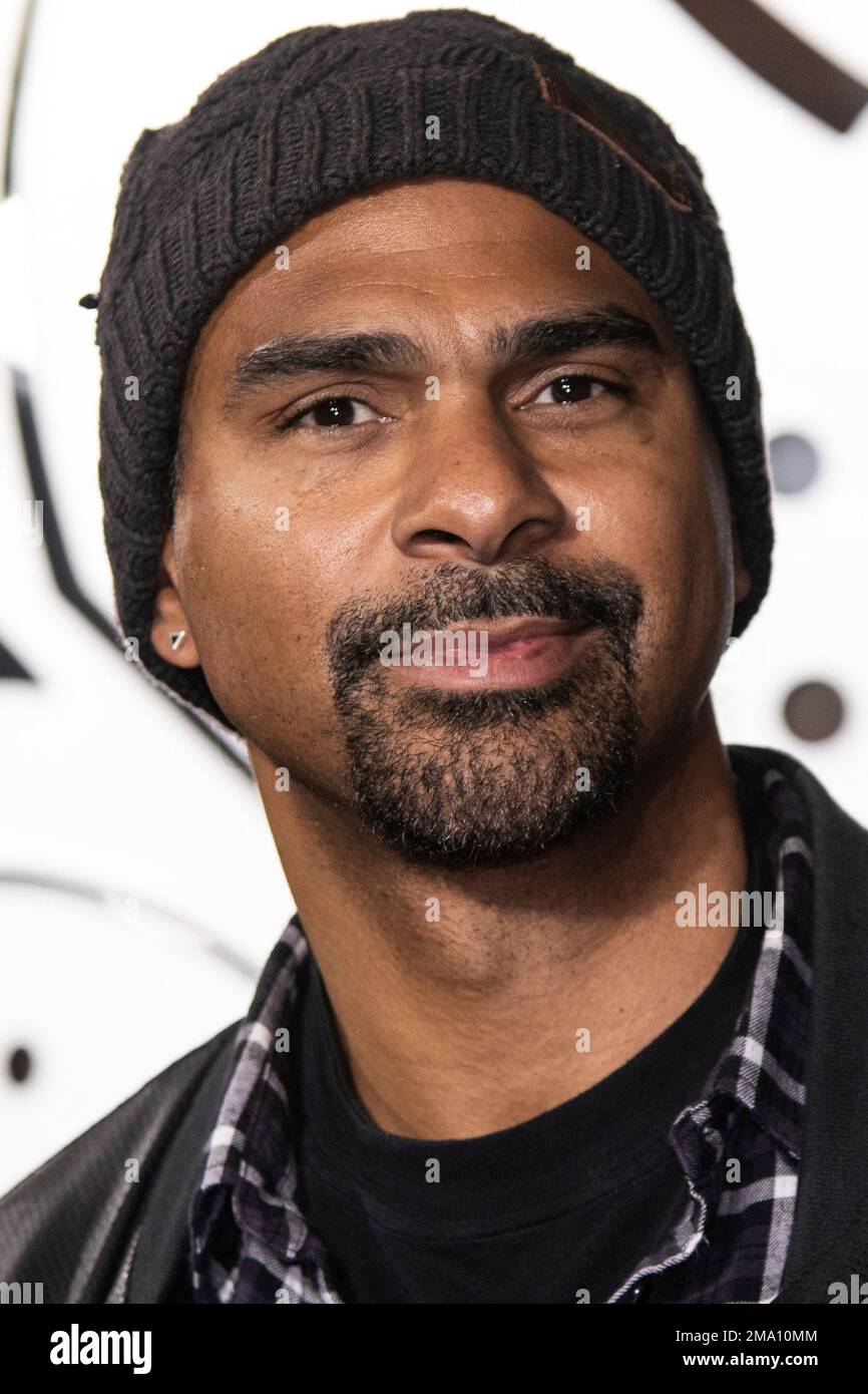 David Haye poses for photographers upon arrival for the premiere of the ...