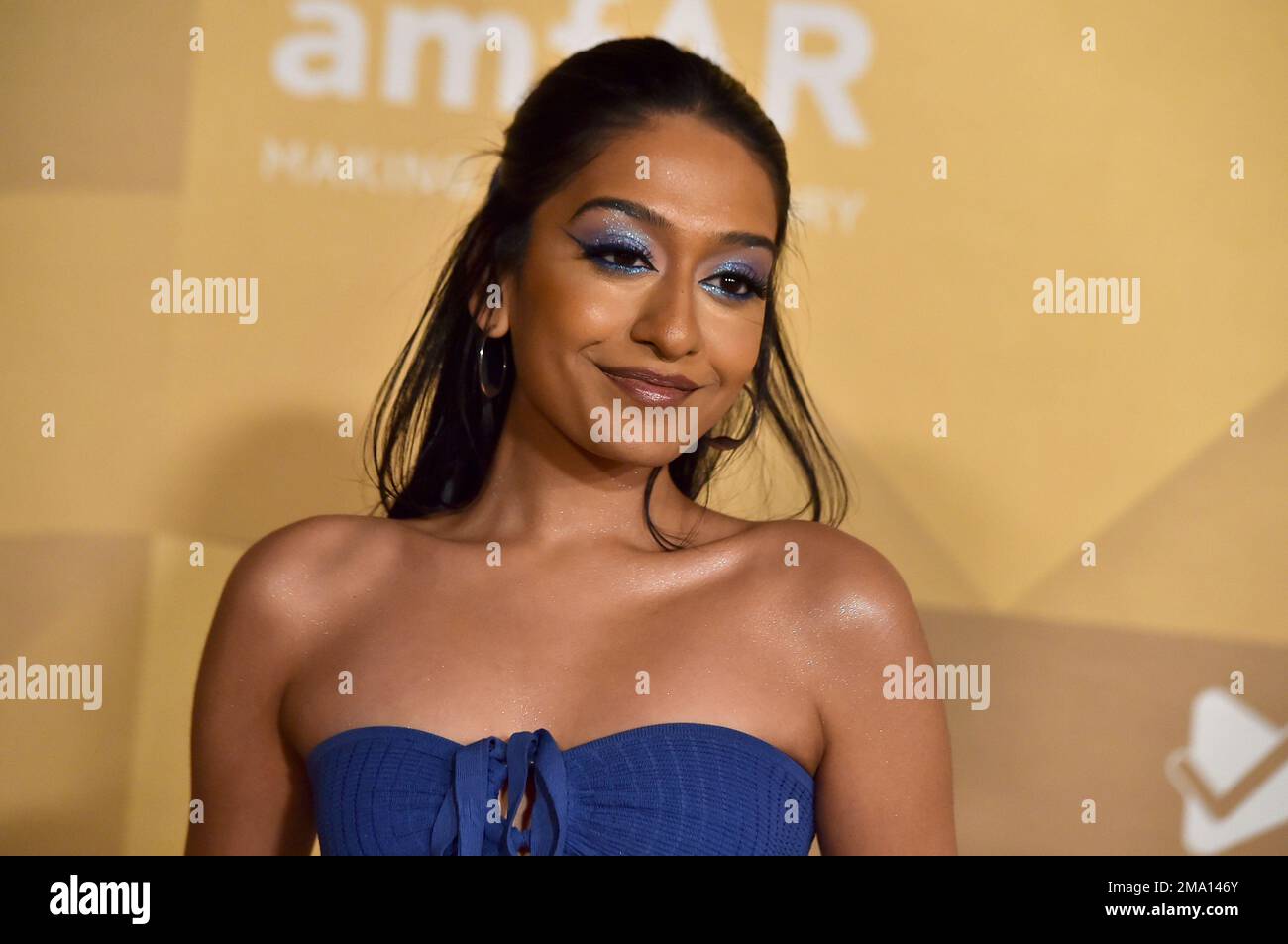 Sri Ramesh arrives at the amfAR Gala Los Angeles at The Pacific Design ...