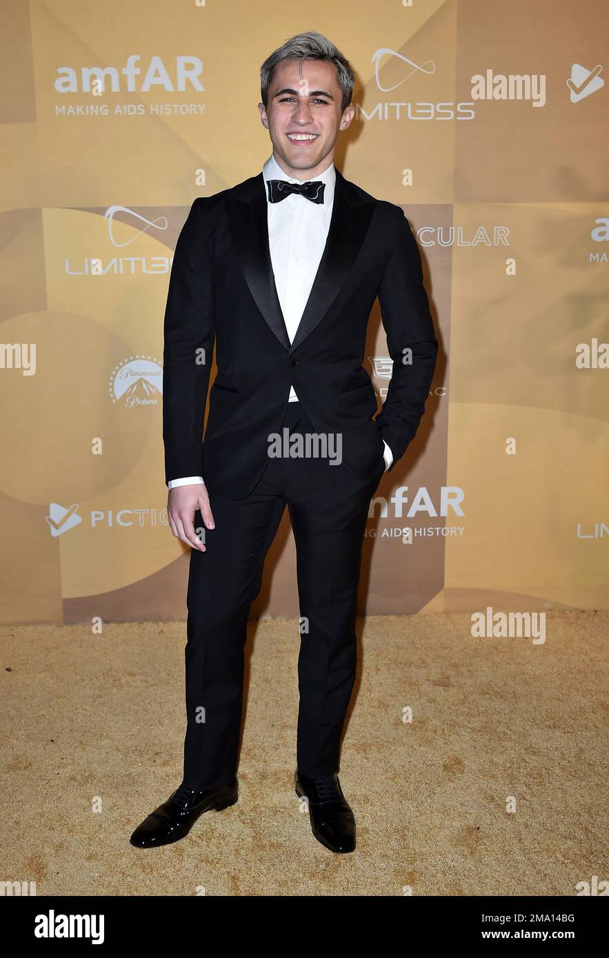 Chris Olsen arrives at the amfAR Gala Los Angeles at The Pacific Design ...