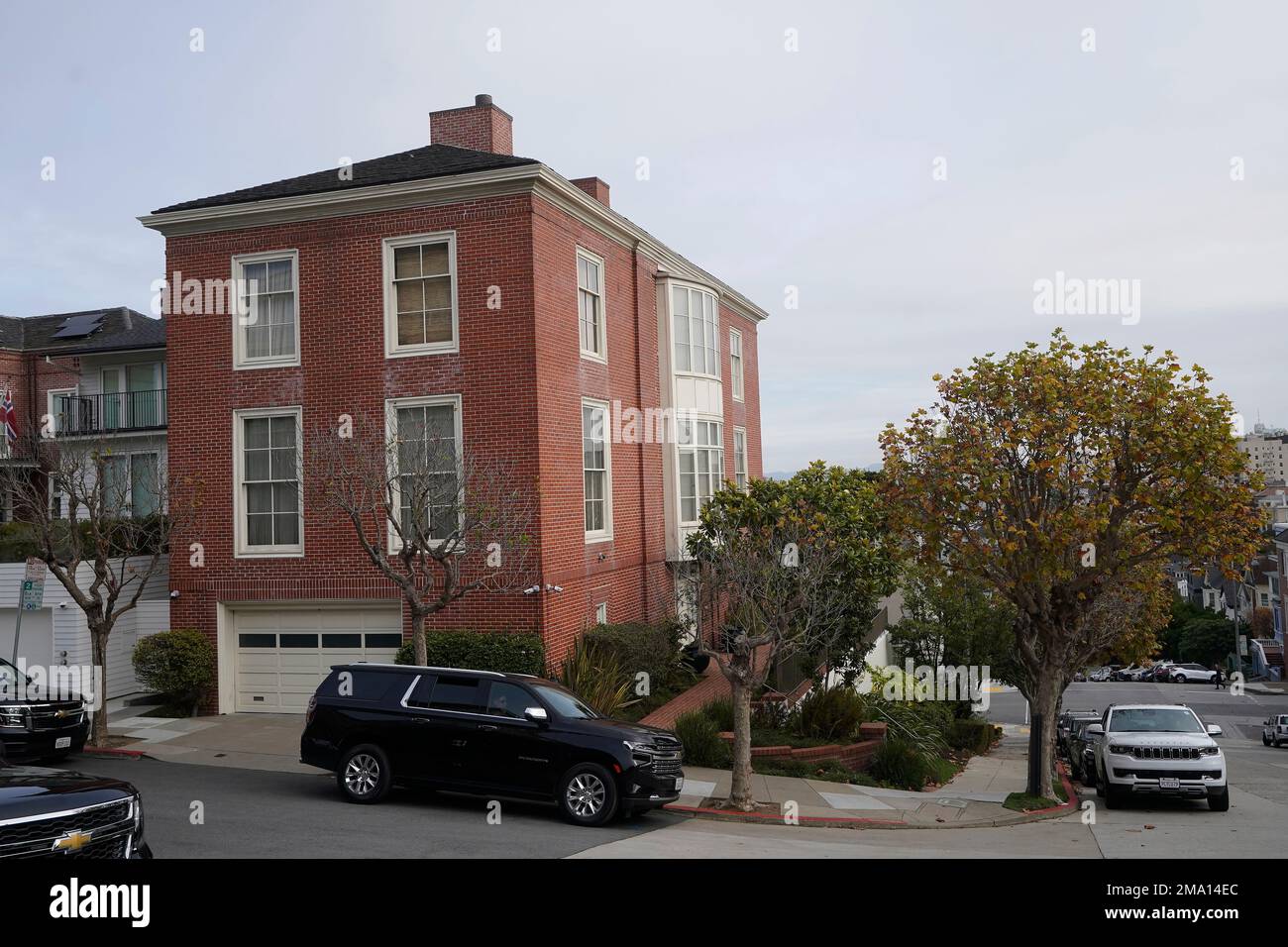 The home of House Speaker Nancy Pelosi and husband Paul Pelosi is shown ...