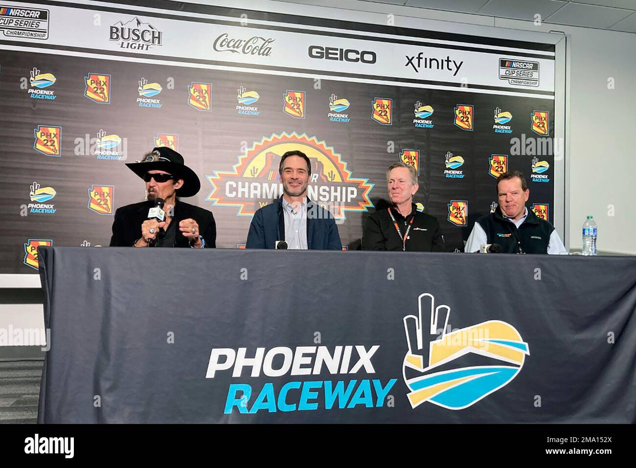Richard Petty, Jimmie Johnson, Maury Gallagher, and Petty GMS team ...