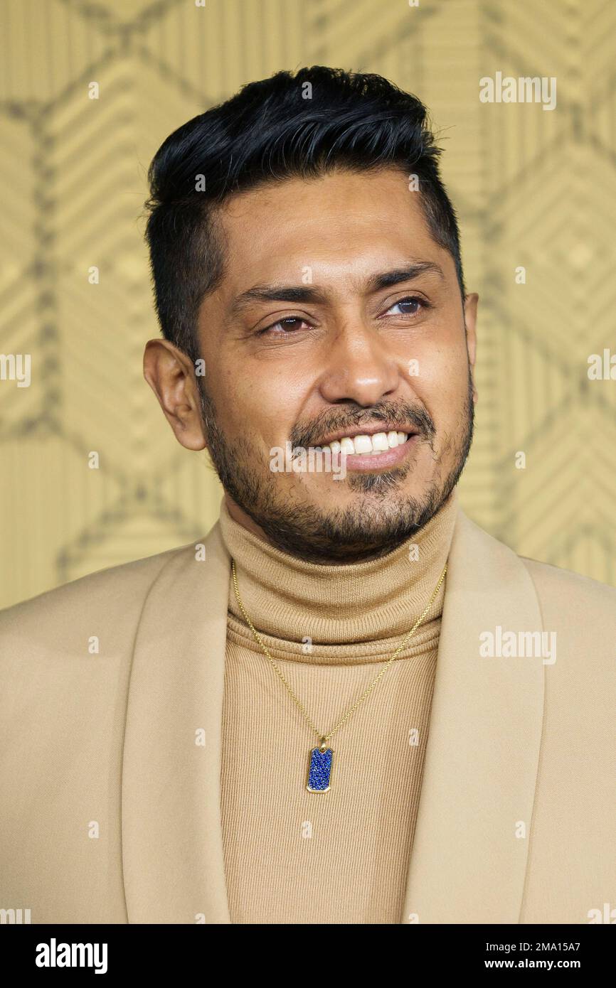 Tenoch Huerta poses for photographers upon arrival for the premiere of ...