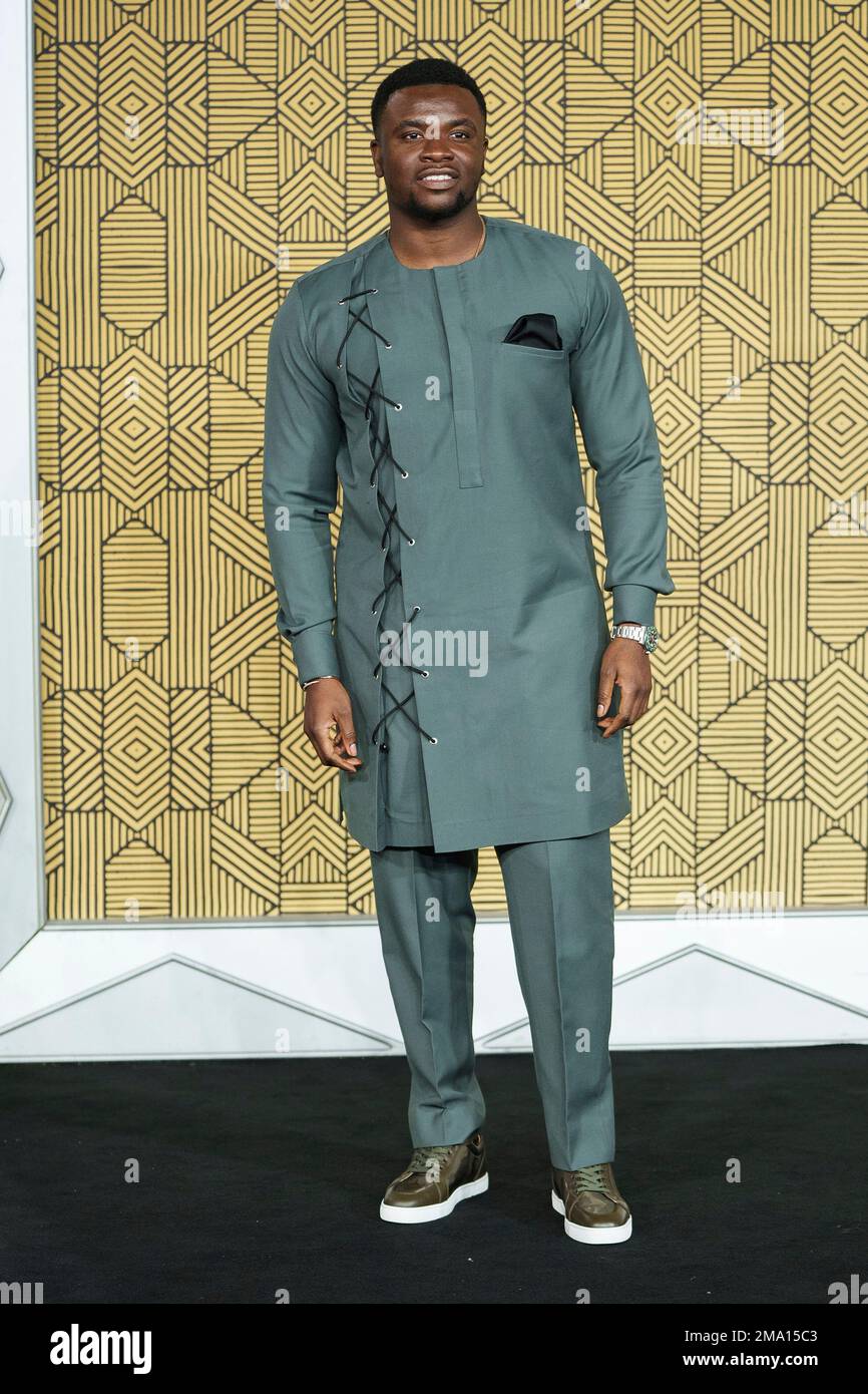 Michael Dapaah poses for photographers upon arrival for the premiere of ...