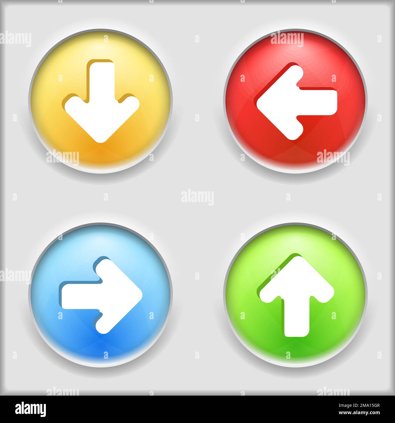 Set of buttons with arrows, vector eps10 illustration Stock Vector ...
