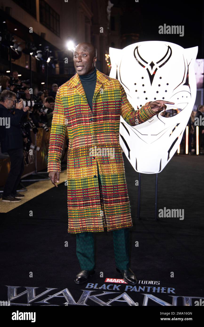 Ozwald Boateng poses for photographers upon arrival for the premiere of ...