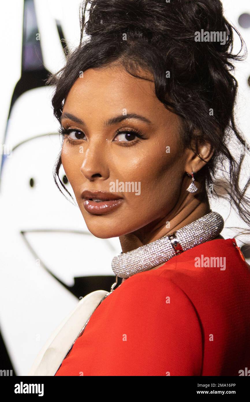 Maya Jama poses for photographers upon arrival for the premiere of the ...