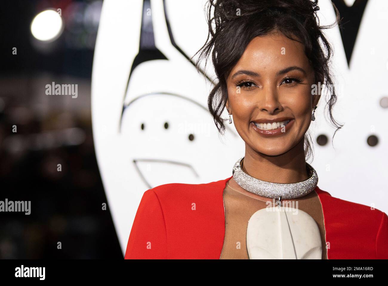 Maya Jama poses for photographers upon arrival for the premiere of the ...