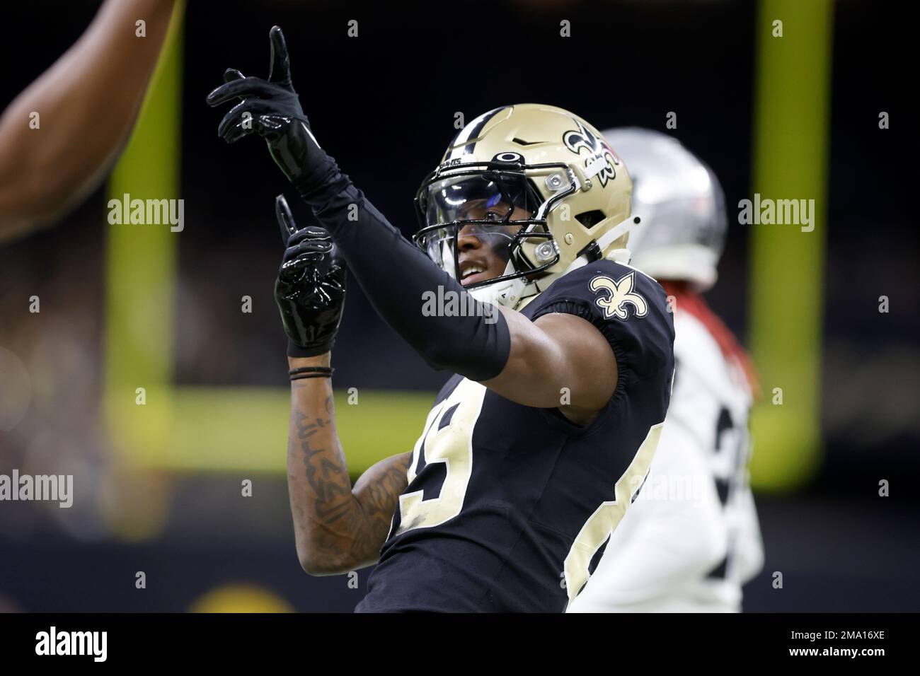 New Orleans Saints wide receiver Rashid Shaheed (89) celebrates a first ...