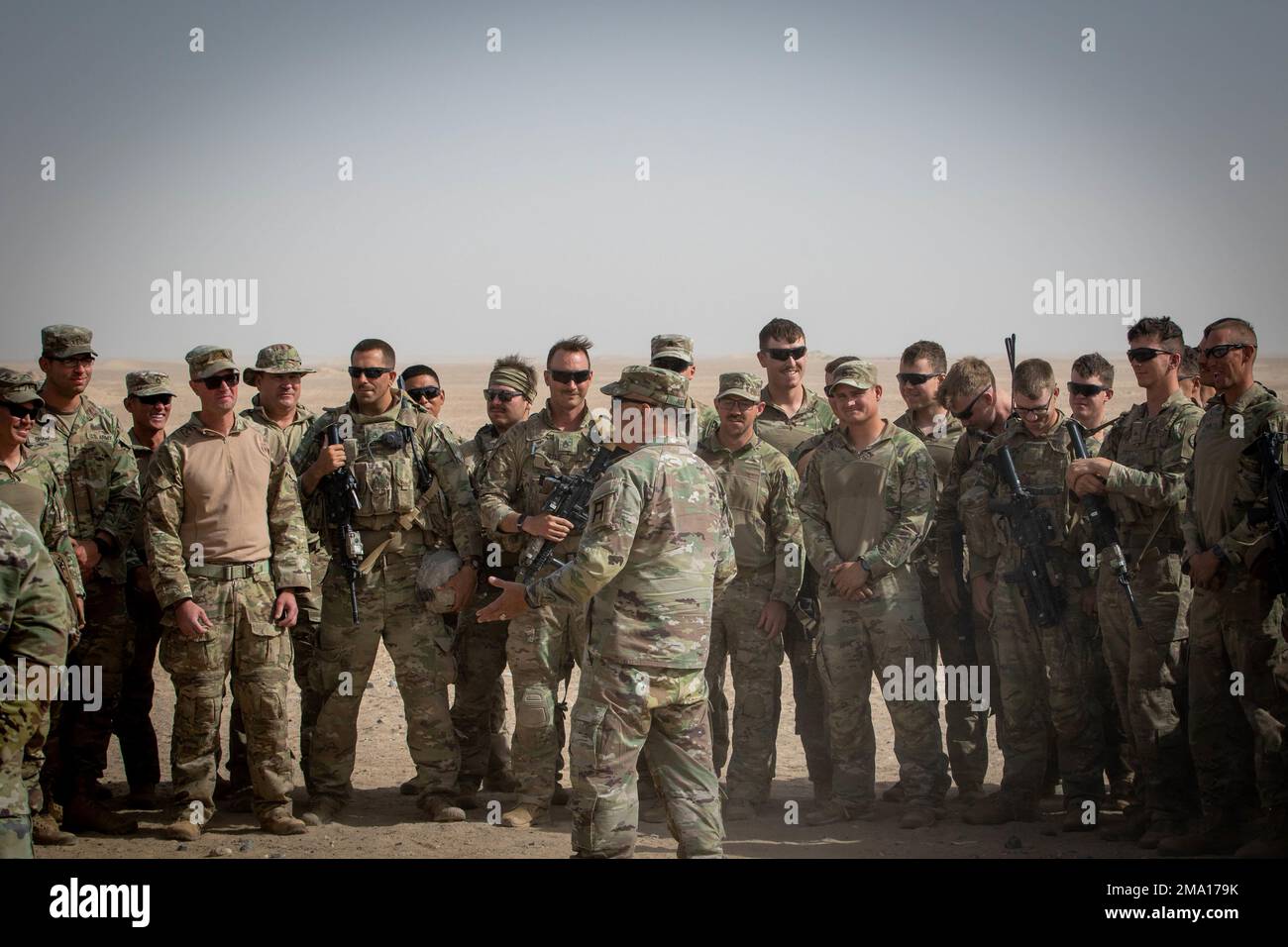 Commanding General for First Army Lt. Gen. Antonio Aguto speaks to ...