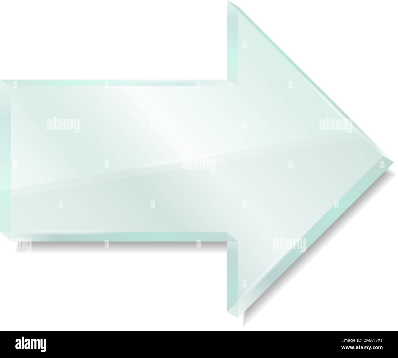 Glass arrow, vector eps10 illustration Stock Vector Image & Art - Alamy