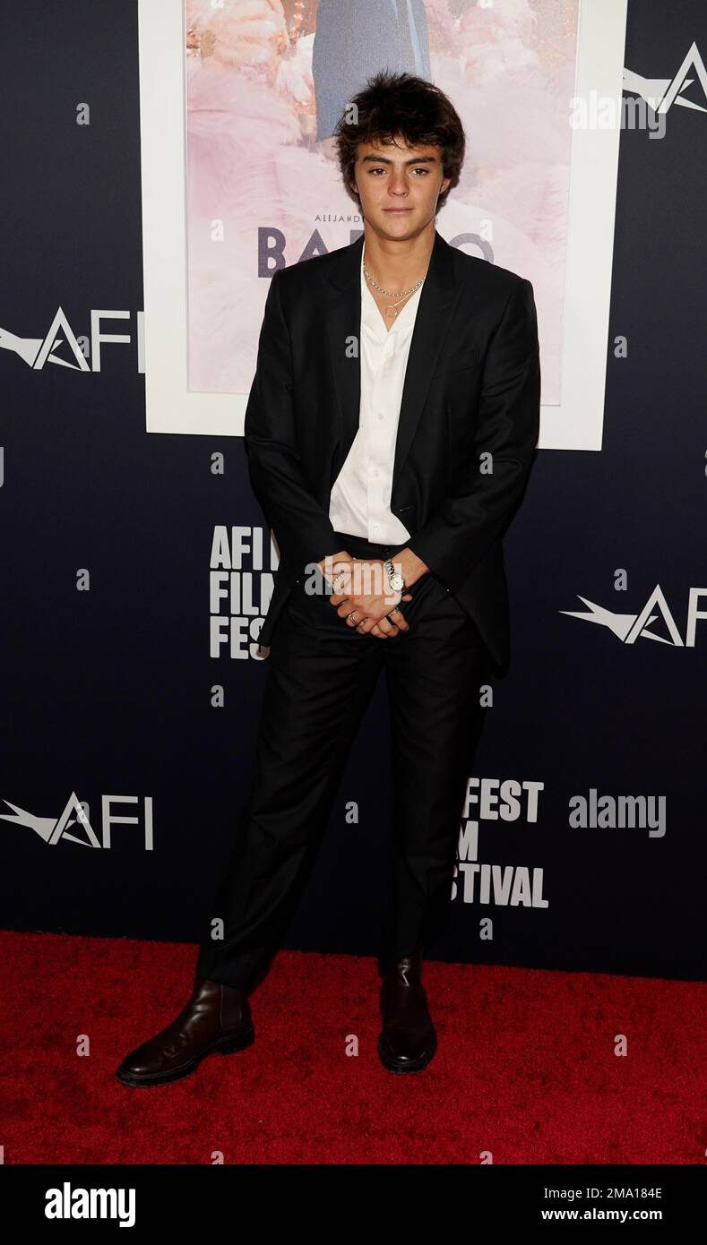 Iker Solano poses at the premiere of the film "Bardo: False Chronicle ...