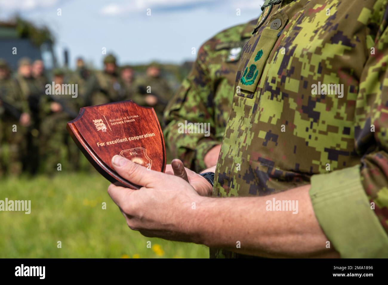 Estonian Defense Forces Brig. Gen. Riho Ühtegi, commanding officer of ...