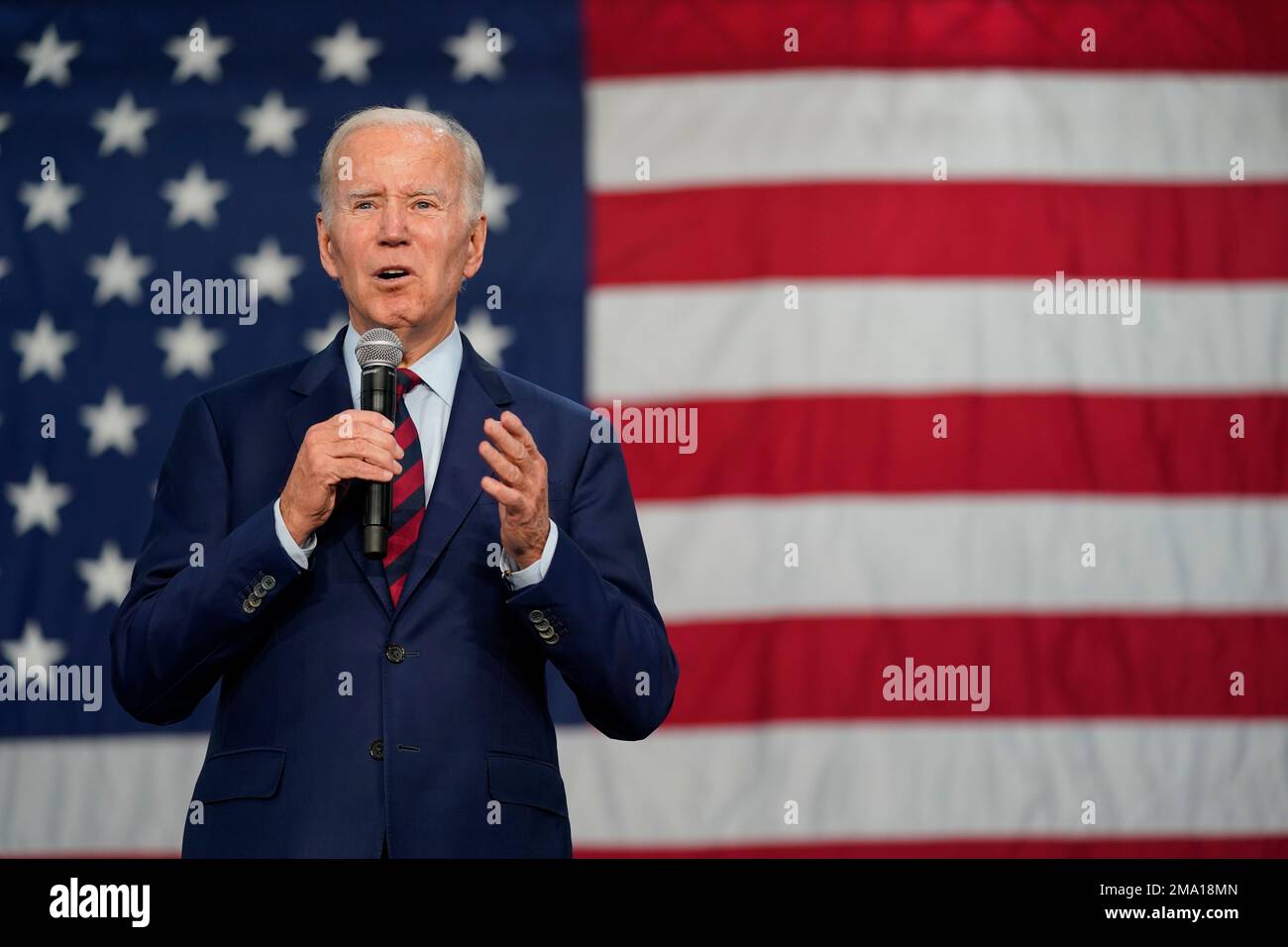 President Joe Biden speaks at a campaign event in support of Rep. Mike Levin, D-Calif., Thursday ...