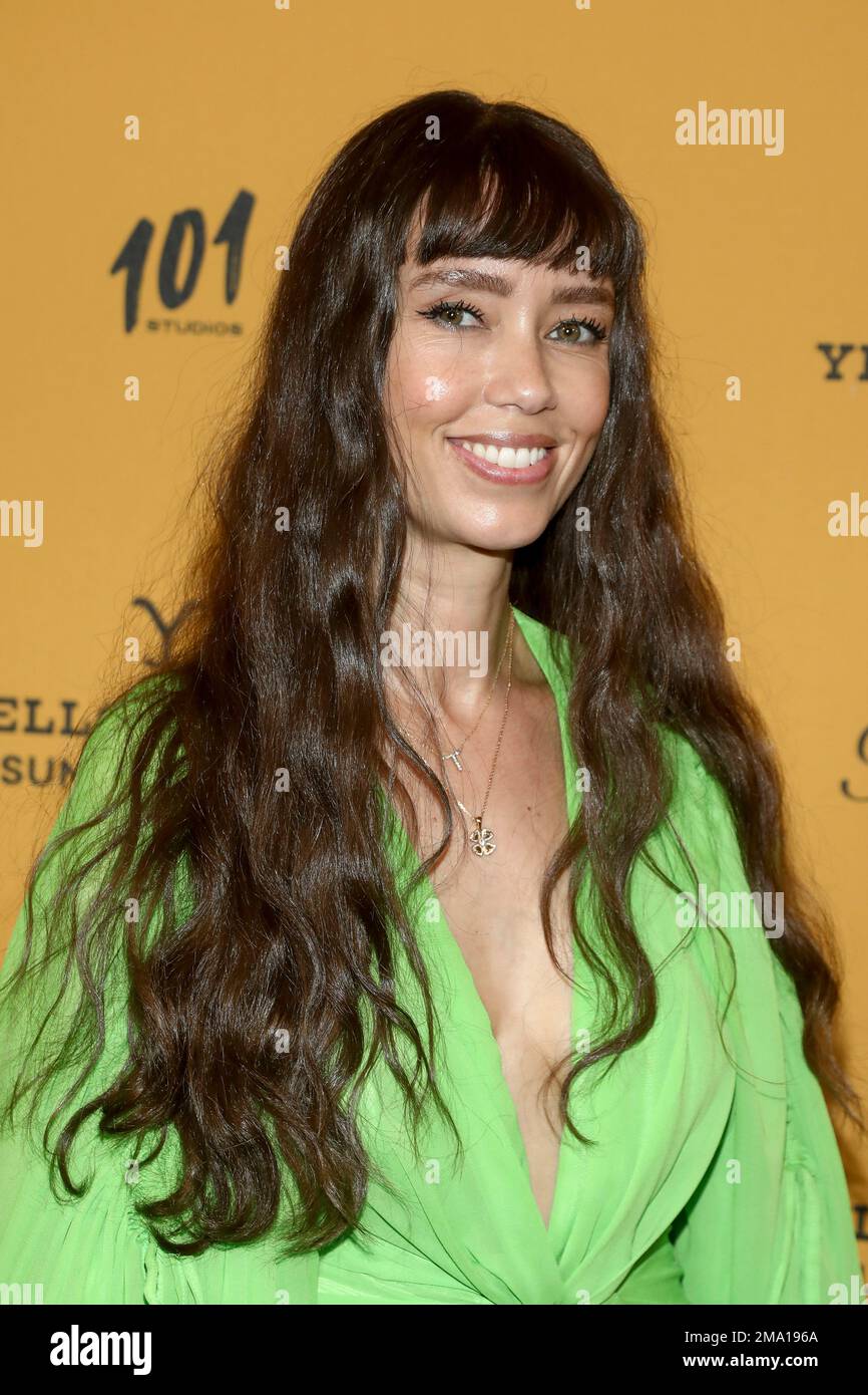 Thania Peck attends the premiere for "Yellowstone" season five at the ...