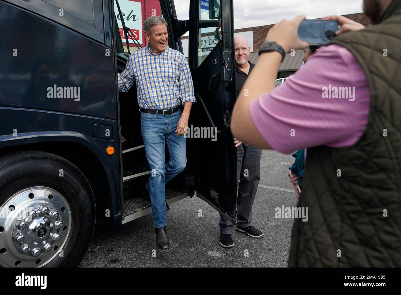 Tennessee Gov. Bill Lee campaigns Thursday, Nov. 3, 2022, in Crossville ...