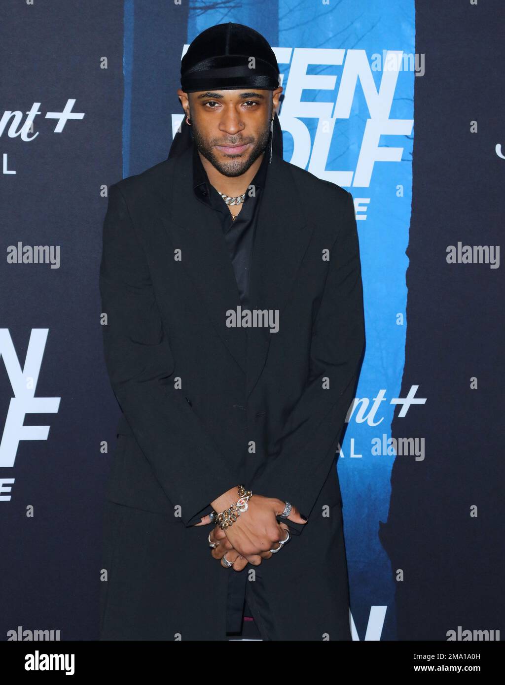 Los Angeles, USA. 18th Jan, 2023. Khylin Rhambo arrives at The Los Angeles red carpet premiere ...