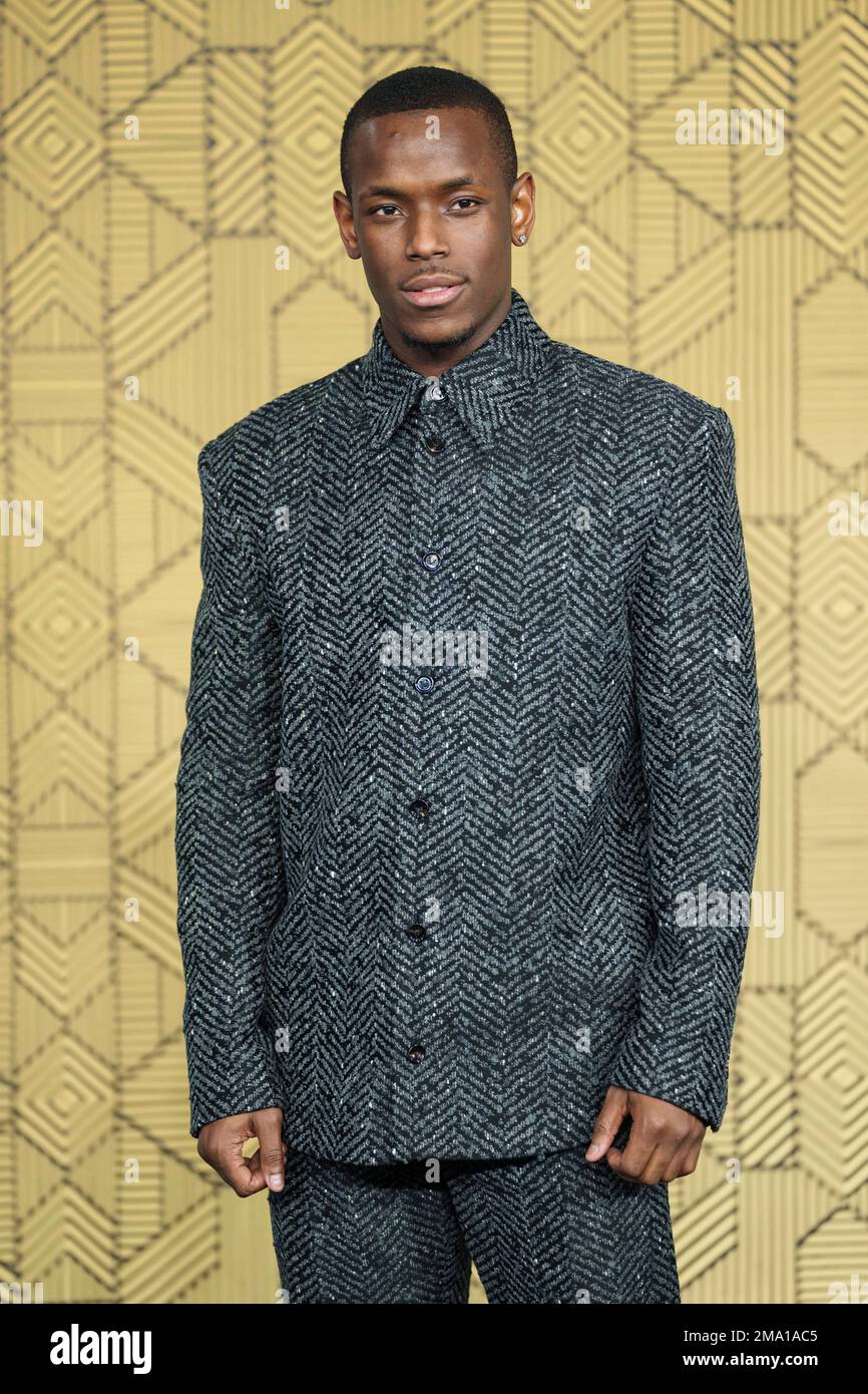 Michael Ward poses for photographers upon arrival for the premiere of ...