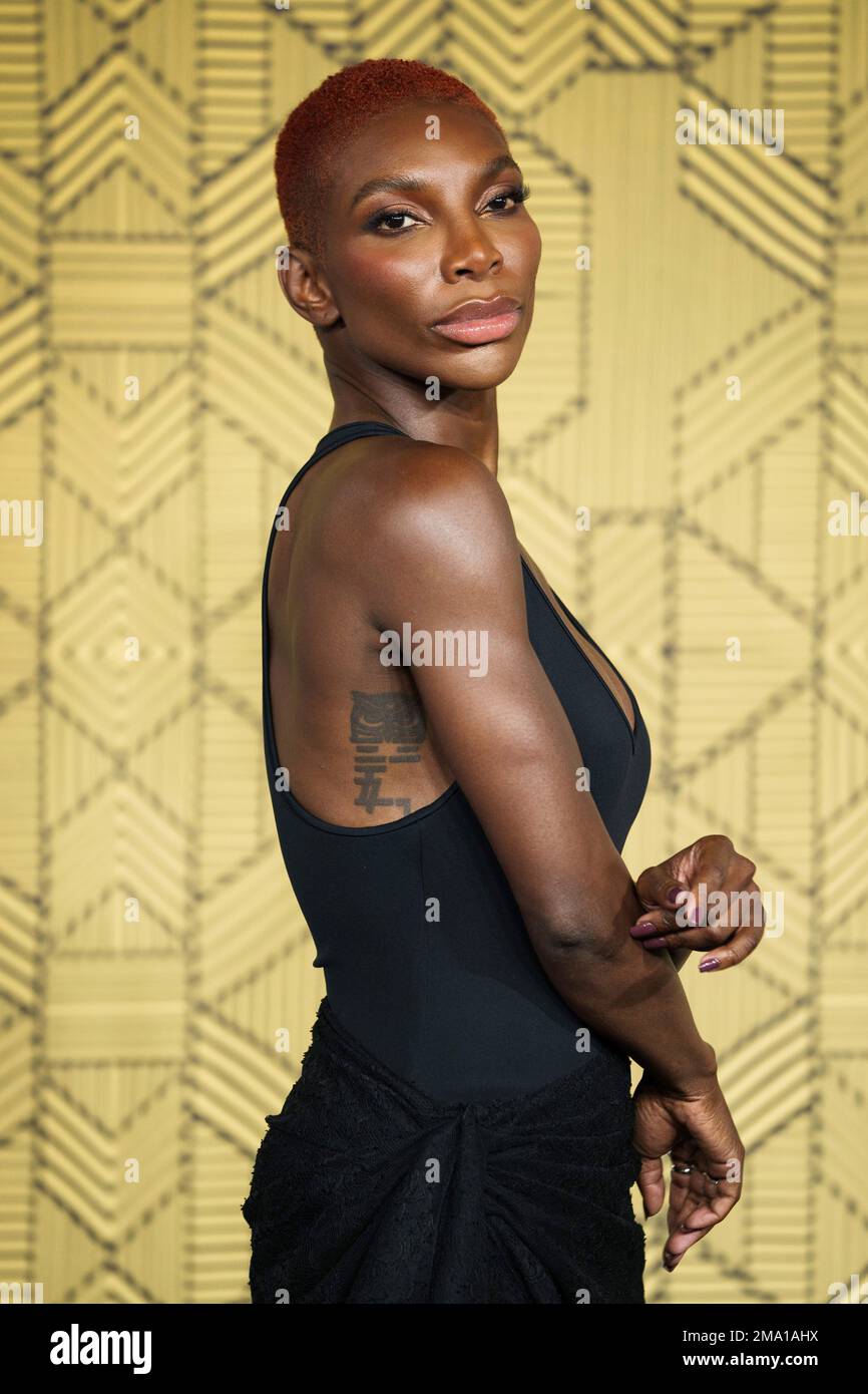 Michaela Coel poses for photographers upon arrival for the premiere of ...