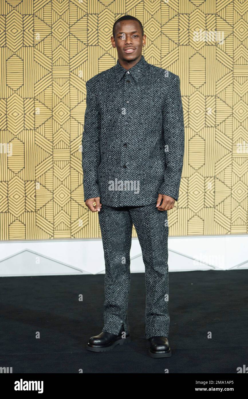 Michael Ward poses for photographers upon arrival for the premiere of ...