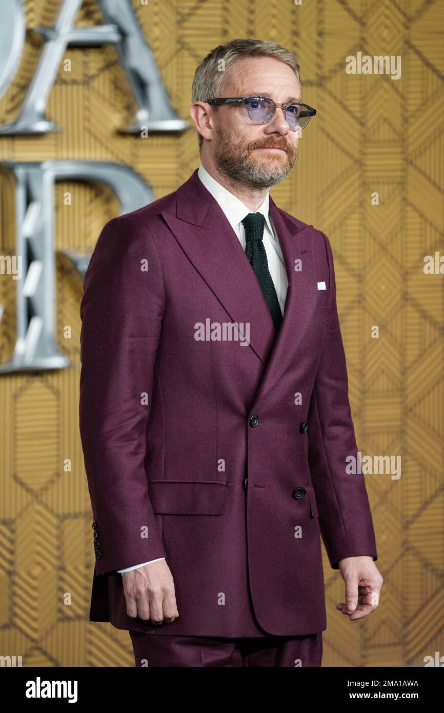 Martin Freeman poses for photographers upon arrival for the premiere of ...