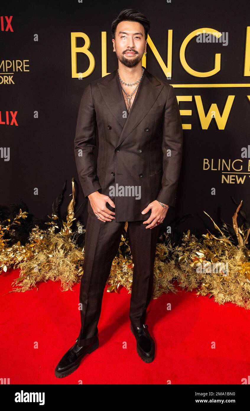 New York, USA. 18th Jan, 2023. Richard Chang attends launch of Bling ...