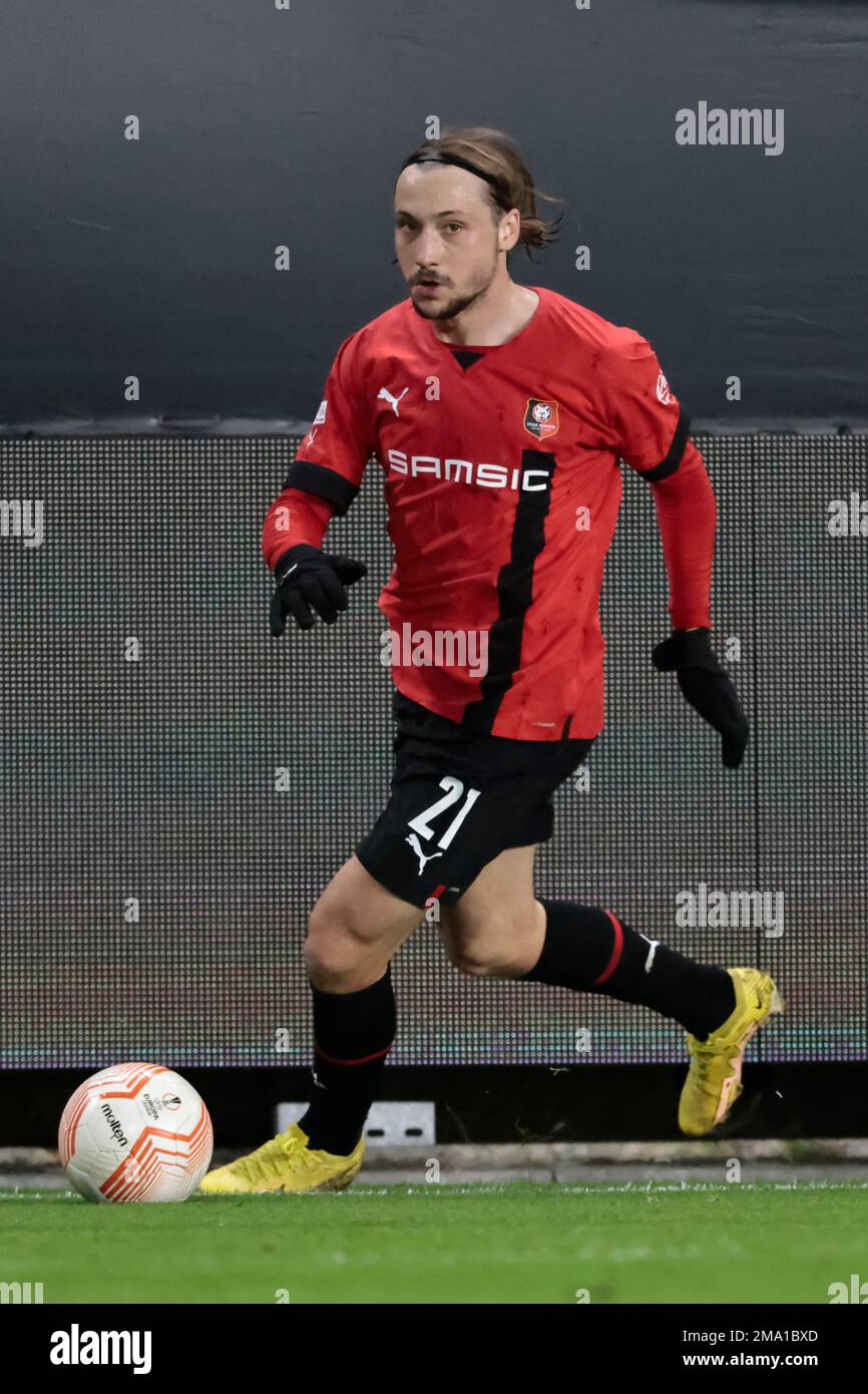 Rennes' Lovro Majer during the Europa League Group B soccer match ...