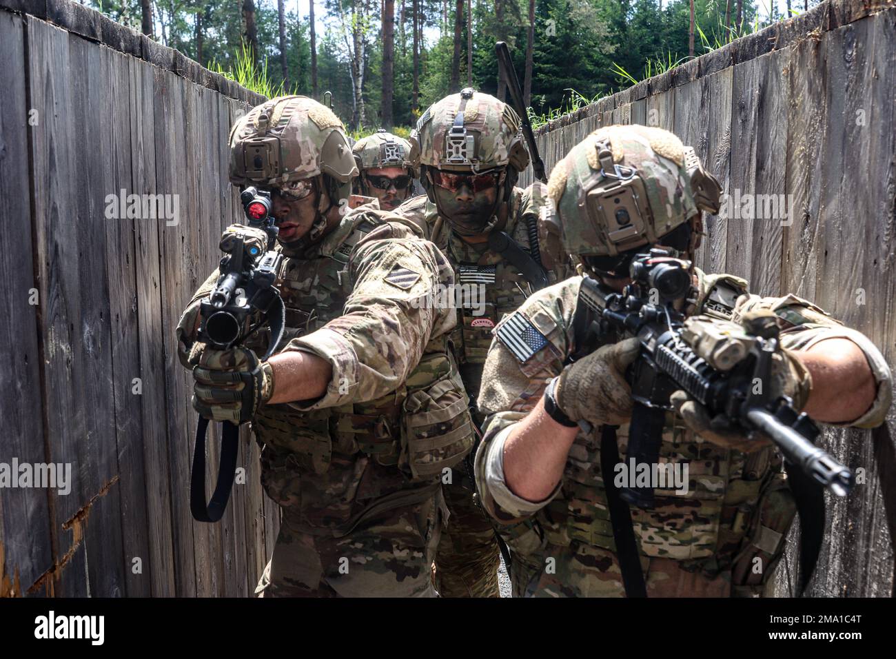 U.S. Soldiers in the 7th Infantry Regiment conducted section live-fire ...