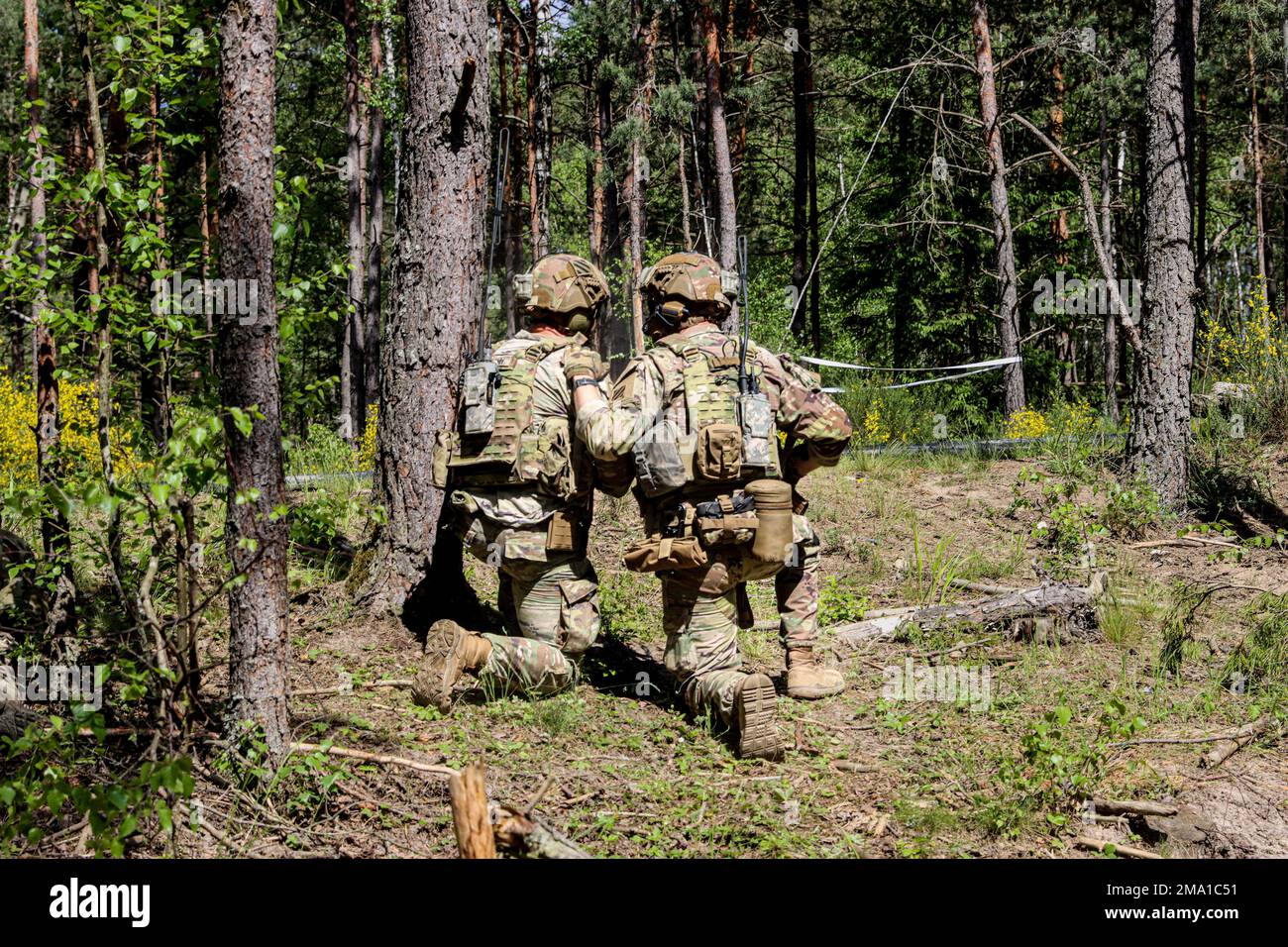 U.S. Soldiers in the 7th Infantry Regiment conducted section live-fire ...