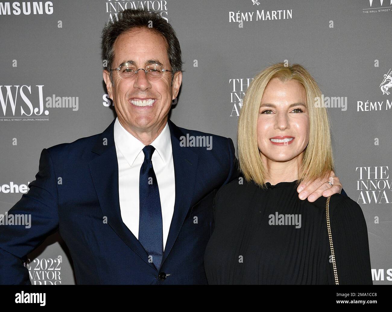 Jerry Seinfeld, left, Jessica Seinfeld attend the WSJ. Magazine 2022 ...